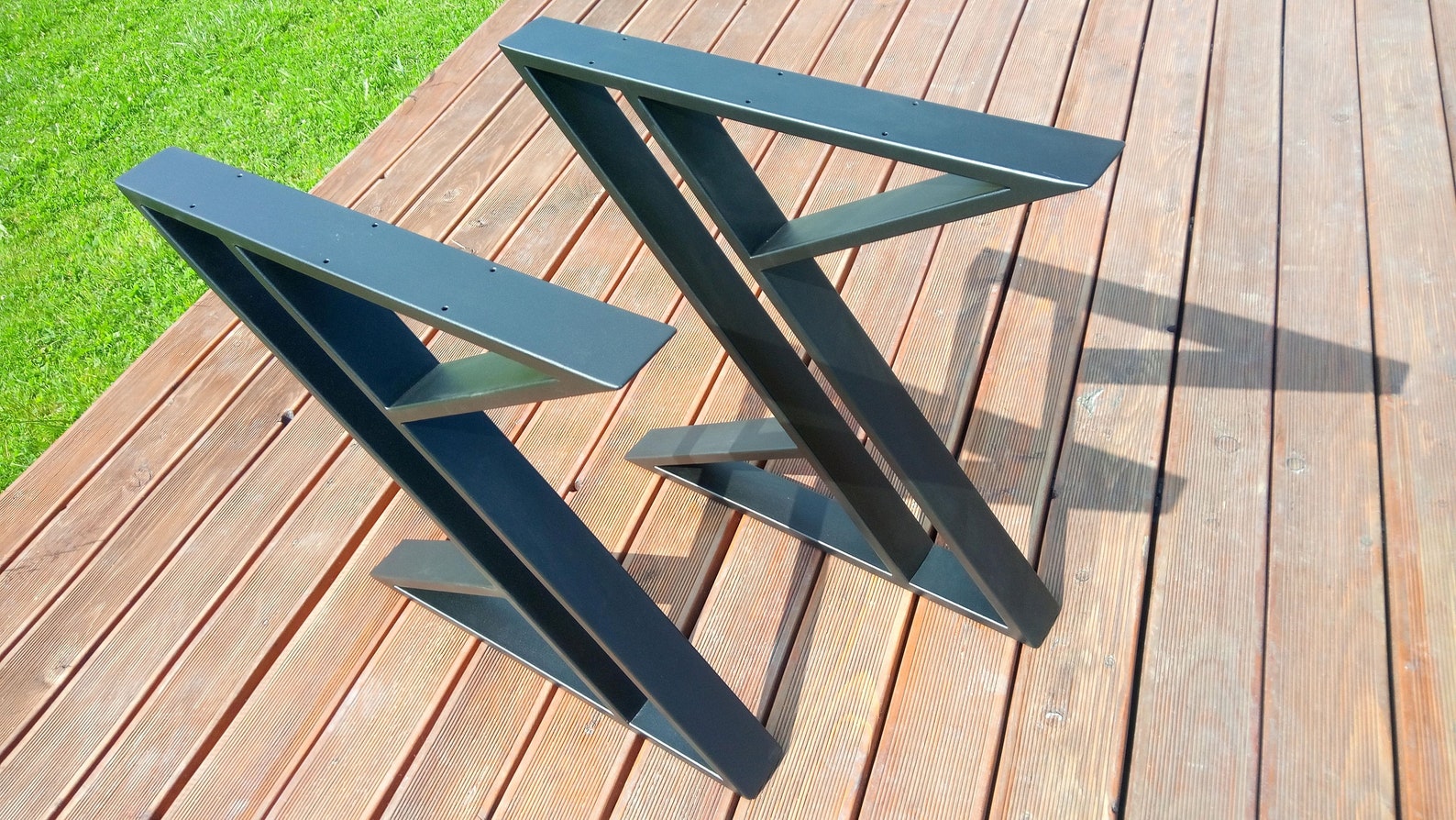Z Shape Metal Table Base: Industrial Dining Table Legs, N211 - Etsy