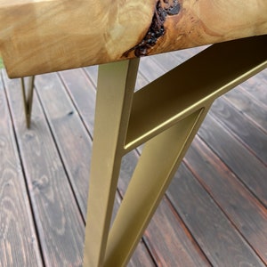 Gold Metal Table Legs, Dining Table Legs, Kitchen Table Legs, Golden ...