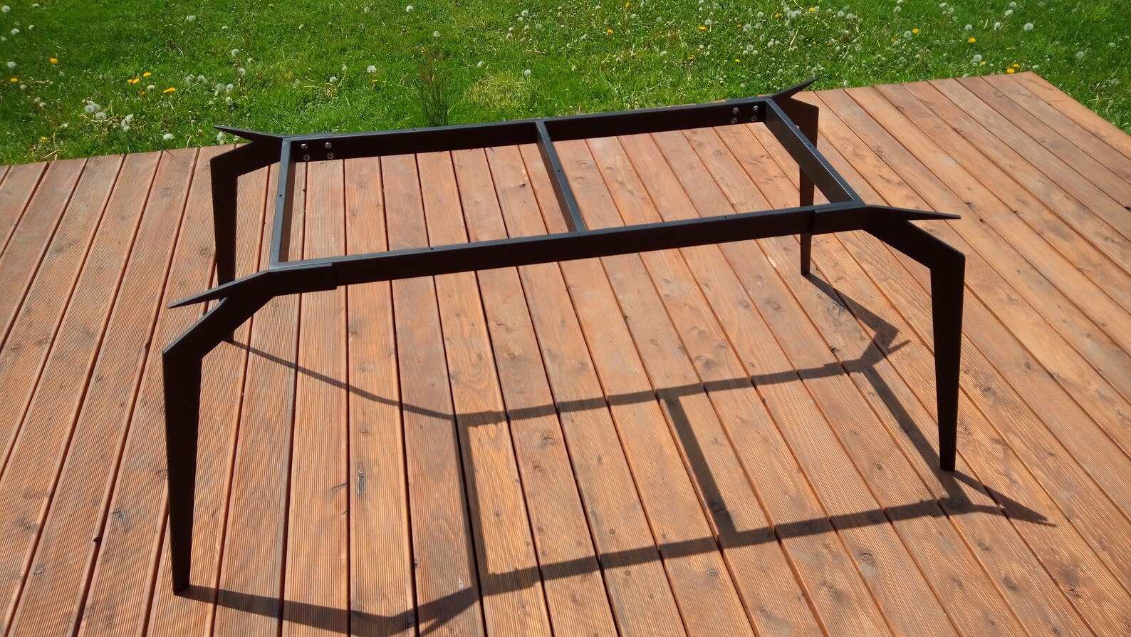 Table Frame Metal Table Base Iron Table Legs Full Frame | Etsy