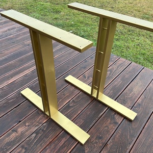 Golden Table Legs, I-shaped, Table Legs Metal, Metal Furniture Legs ...