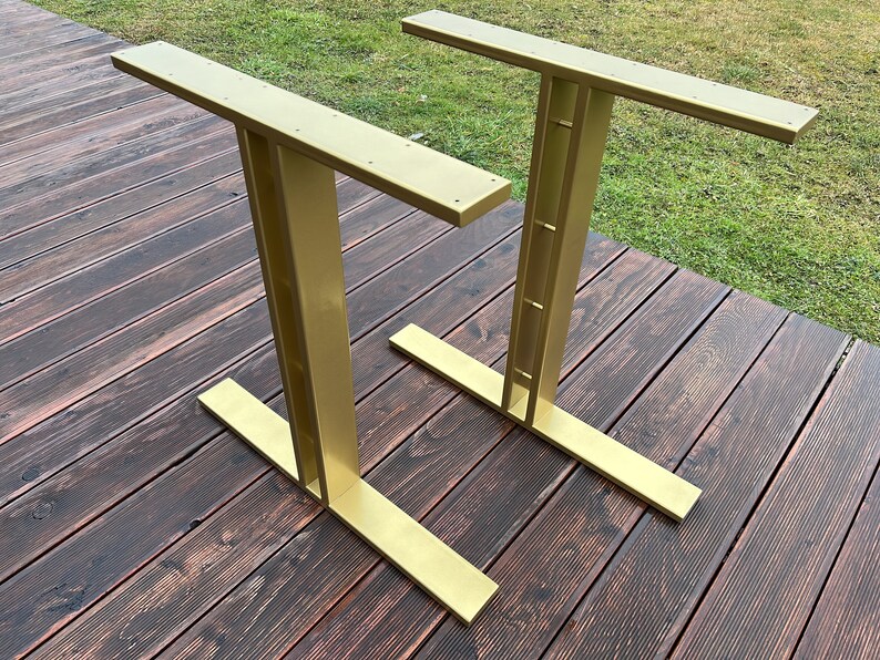 Golden Table Legs I-shaped Table Legs Metal Metal Furniture - Etsy