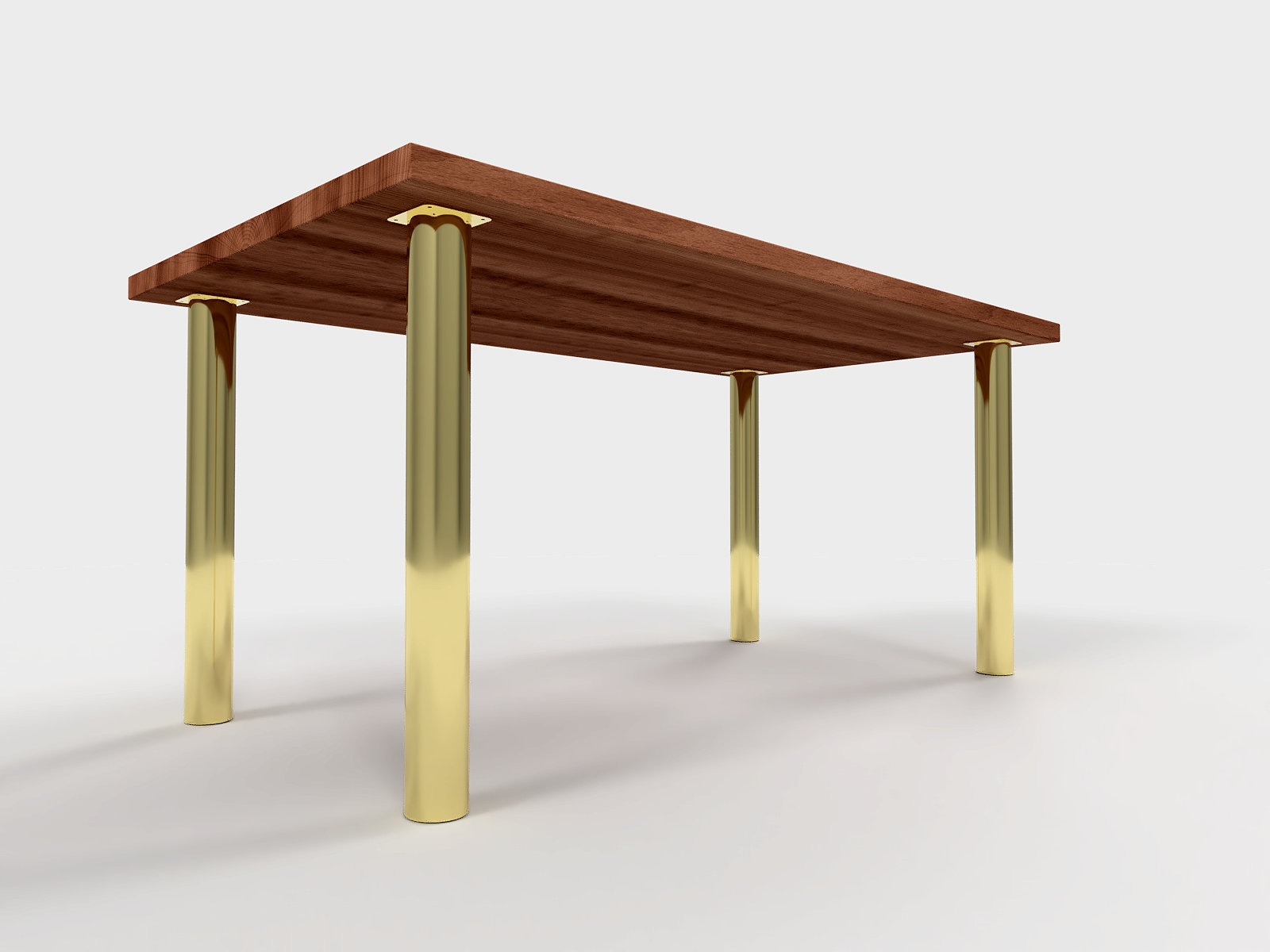 Pipe Table Legs, Adjustable Foot, Metal Pipe Legs, Golden Table Legs ...