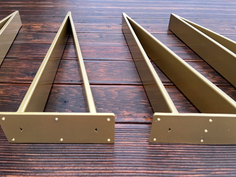 Golden Metal Table Legs Set of 4 Hairpin Legs Furniture - Etsy