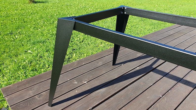 Handmade Metal Table Frame: Heavy Duty Steel Dining Table Base, F71 - Etsy