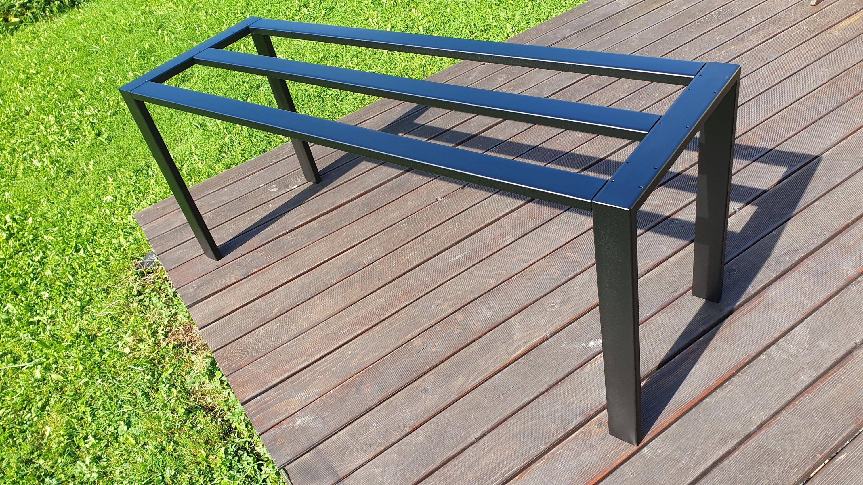 Heavy Duty Steel Metal Table Base: Dining Table Frame, Modern Design ...