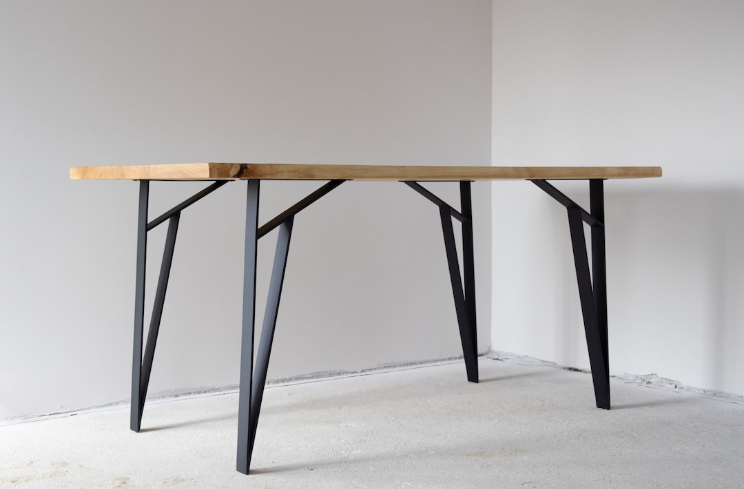 Industrial Steel Table Legs: Powder Coated Metal, Hairpin Table Base ...