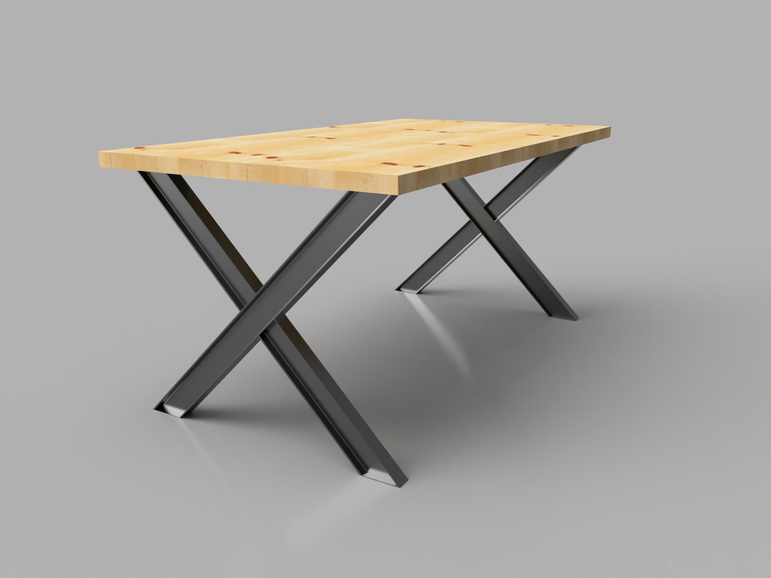 Metal Table base I-Beam Table Base Kitchen Table Legs | Etsy