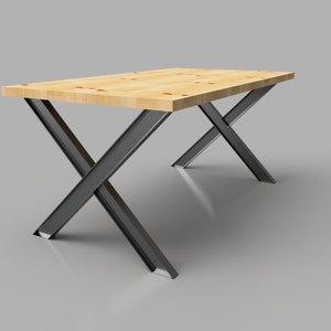 Metal Table base I-Beam Table Base Kitchen Table Legs | Etsy