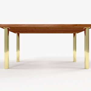 Pipe Table Legs Adjustable Foot Metal Pipe Legs Golden | Etsy