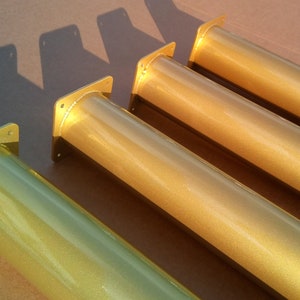 Pipe Table Legs Adjustable Foot Metal Pipe Legs Golden - Etsy