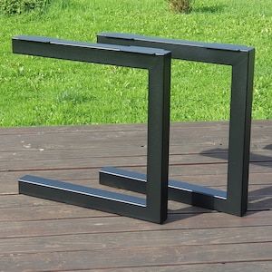 Modern Metal Table Legs, C-shaped Design, Strong Base for Dining or ...