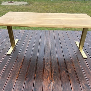 Golden Table Legs, I-shaped, Table Legs Metal, Metal Furniture Legs ...