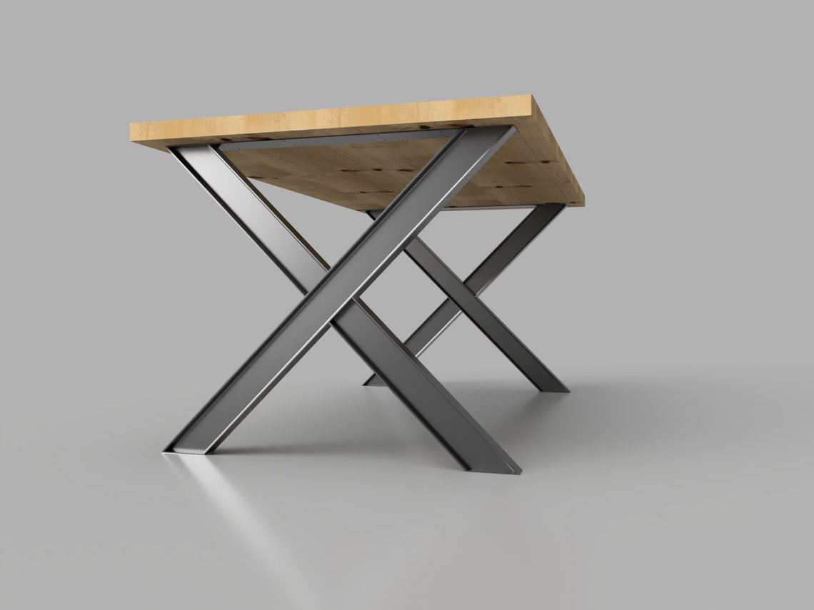 Metal Table base I-Beam Table Base Kitchen Table Legs | Etsy