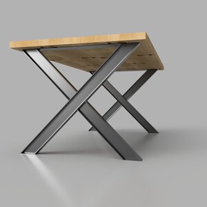 Metal Table base I-Beam Table Base Kitchen Table Legs | Etsy