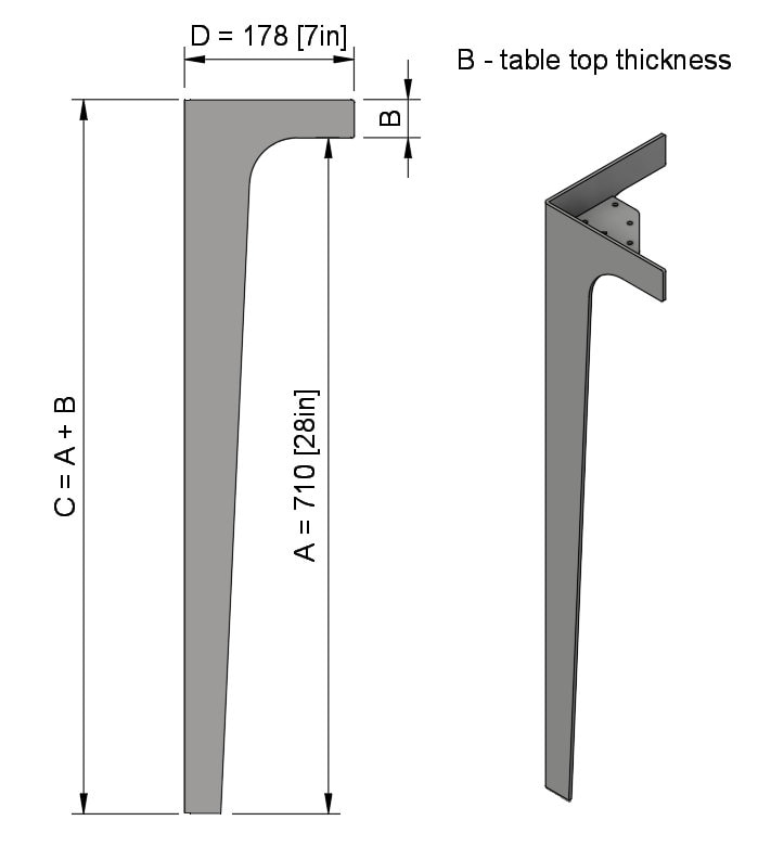 Industrial Style Table Legs Dining Table Legs Kitchen Table - Etsy Canada