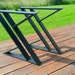 Z Shape Metal Table Base: Industrial Dining Table Legs, N211 - Etsy