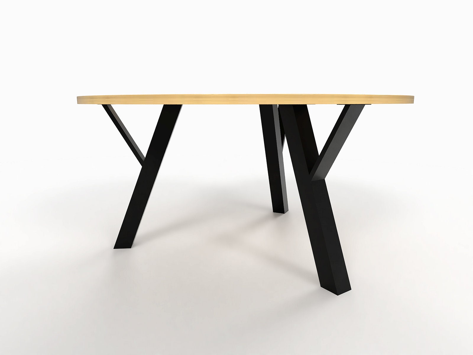Modern Table Legs, Desk Legs V Shaped In Black Metal – | atelier-yuwa ...