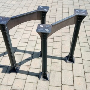 Metal Dining Table Legs, Industrial Style Table Legs, Kitchen Table ...