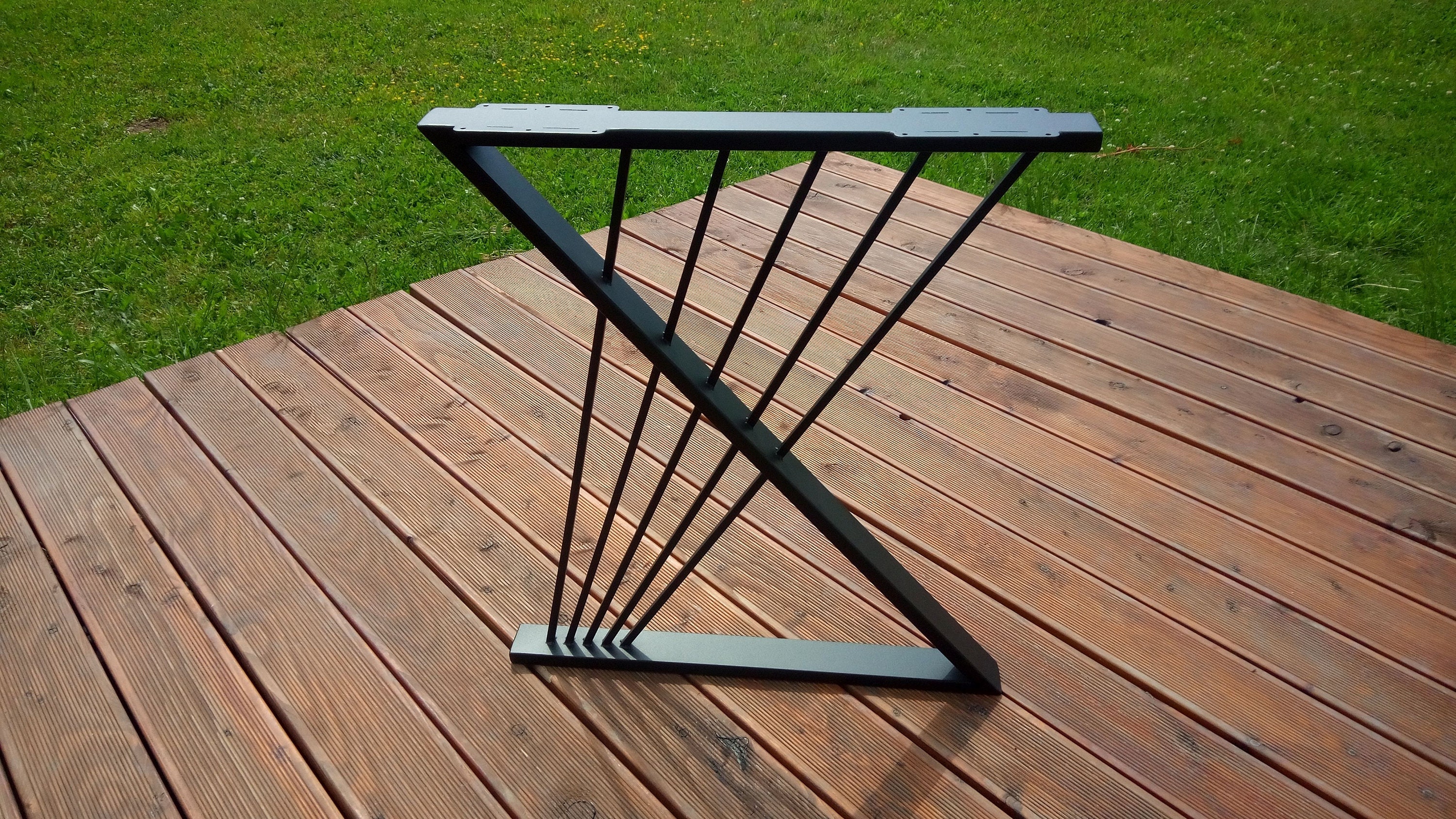 Z-shape Table Legs Industrial Table Legs Dining Table Legs | Etsy