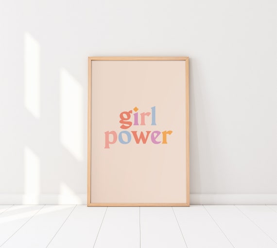 Girl Power Print Girl Power Poster Grl Pwr Poster Modern - Etsy