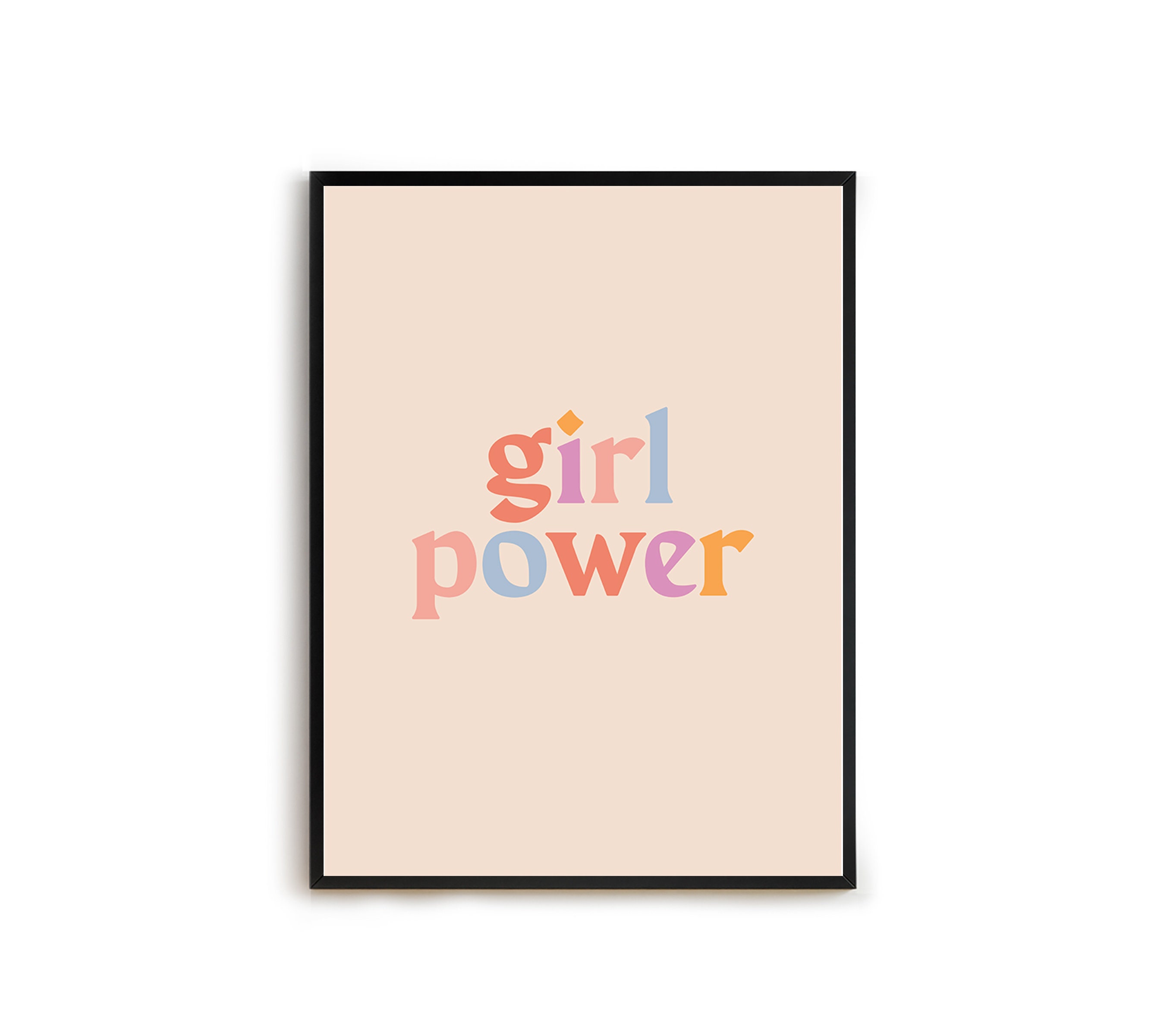 Girl Power Print Girl Power Poster Grl Pwr Poster Modern - Etsy