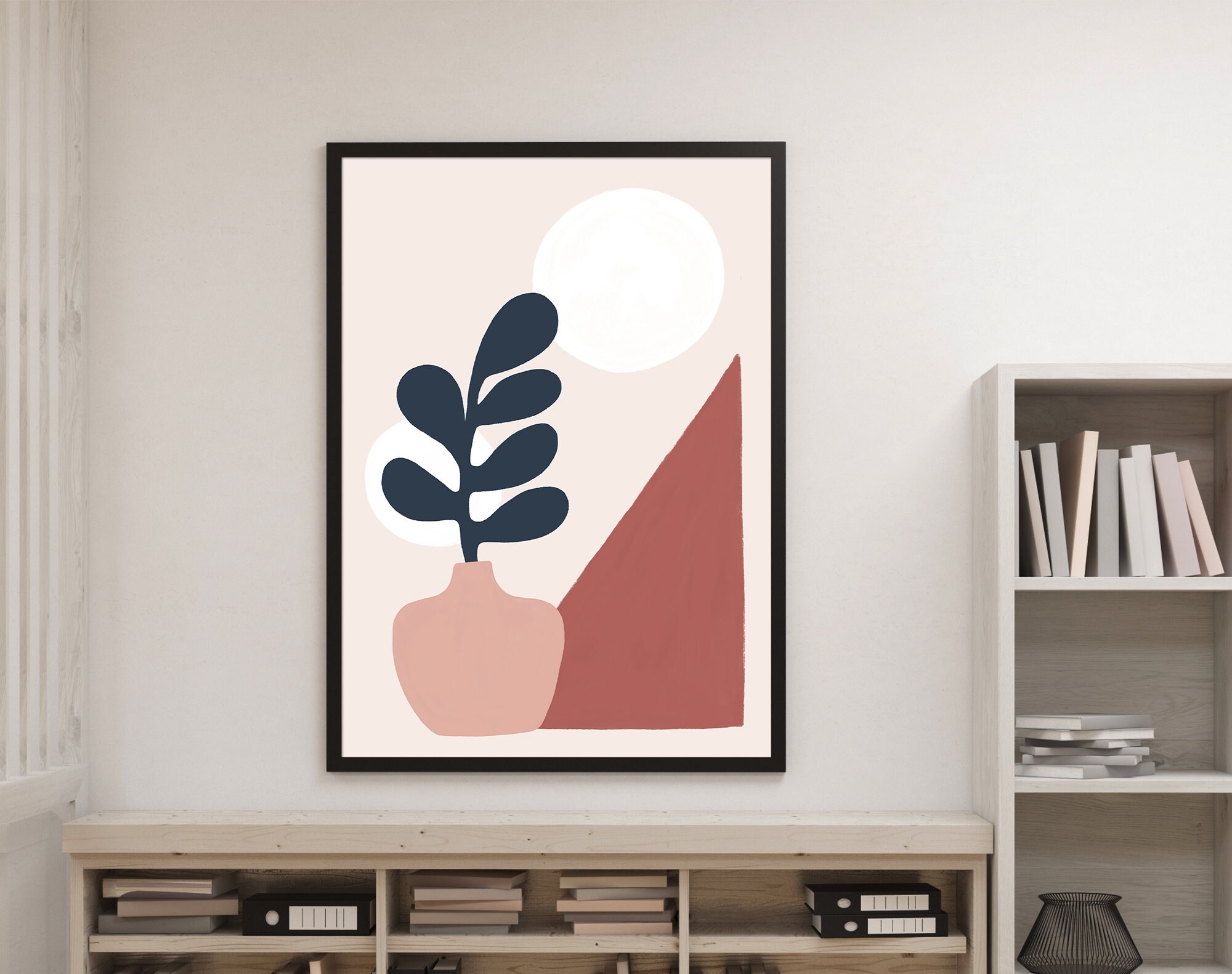 Printable Wall Art Mid Century Modern Art, Boho Minimalist Wall Art ...