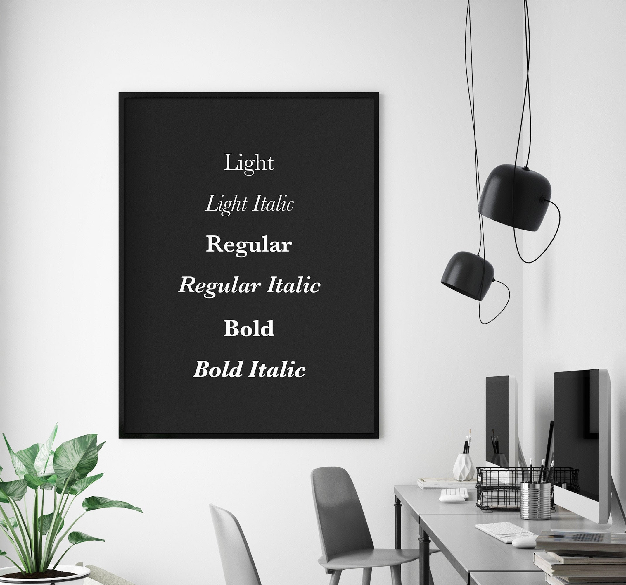 Regelmäßige Fett Brief Schrift Poster, typografische Poster ...