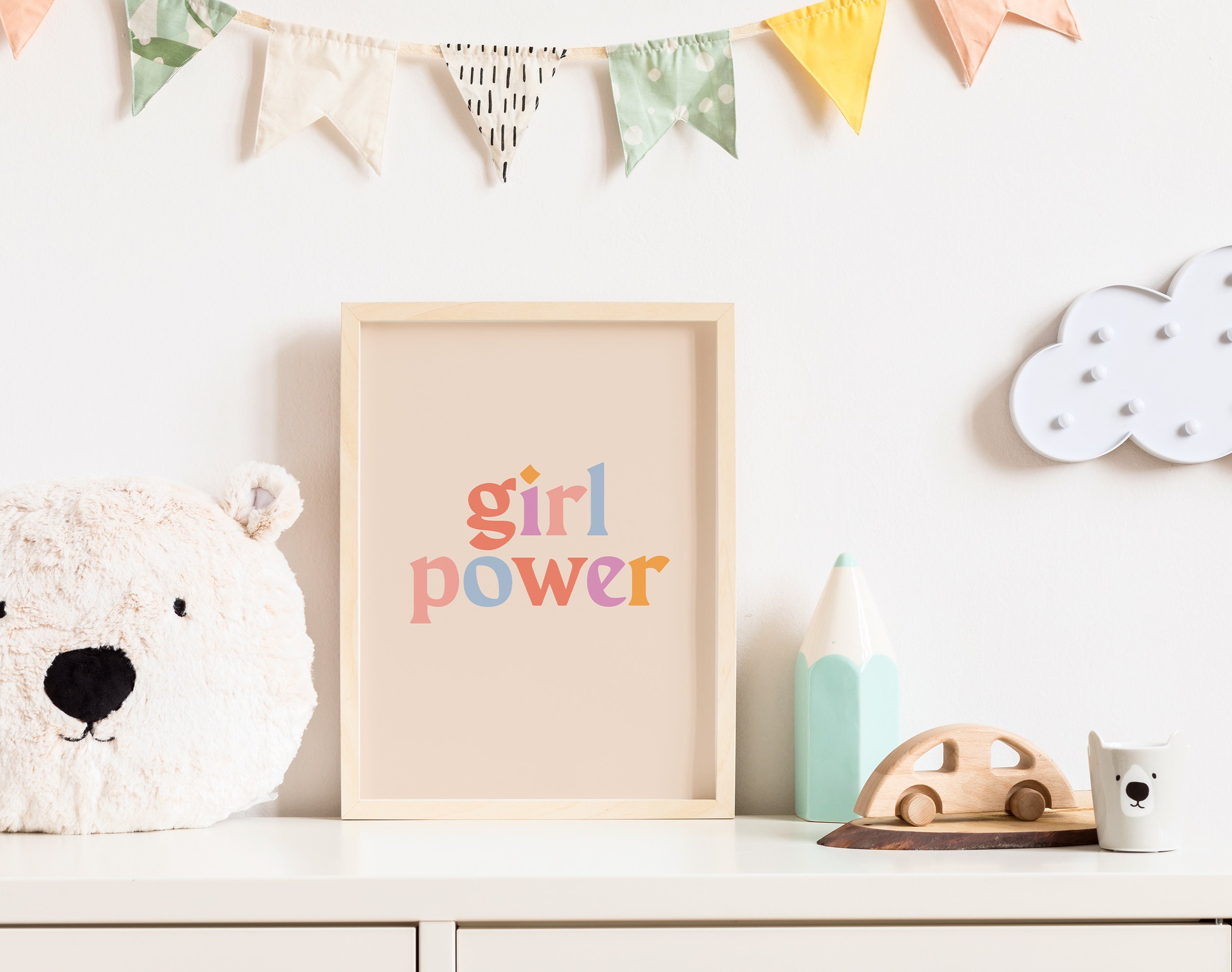 Girl Power Print Girl Power Poster Grl Pwr Poster Modern - Etsy