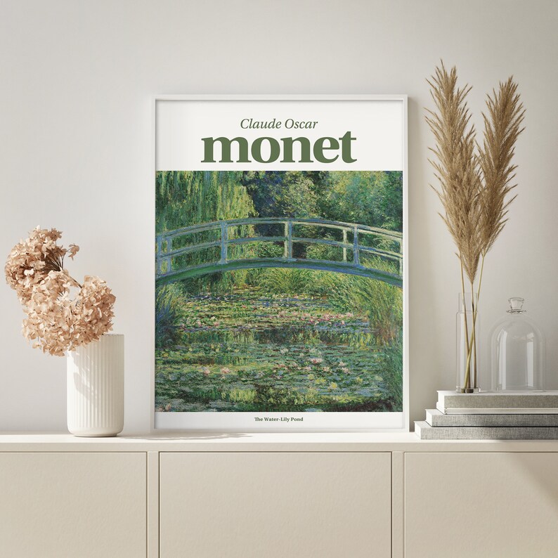 Claude Monet Exhibition Poster, Monet Painting, Monet 1899, Printable ...
