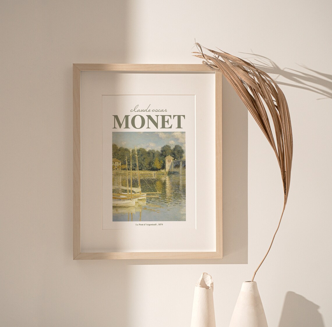 Claude Monet Exhibition Poster, Monet Painting, Printable Wall Art ...