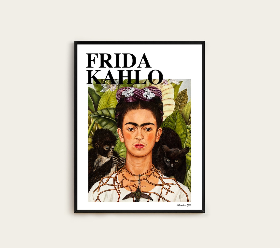 Frida Kahlo Exhibition Poster, HIGHT QUALITY PRINT, Printable Wall Art ...