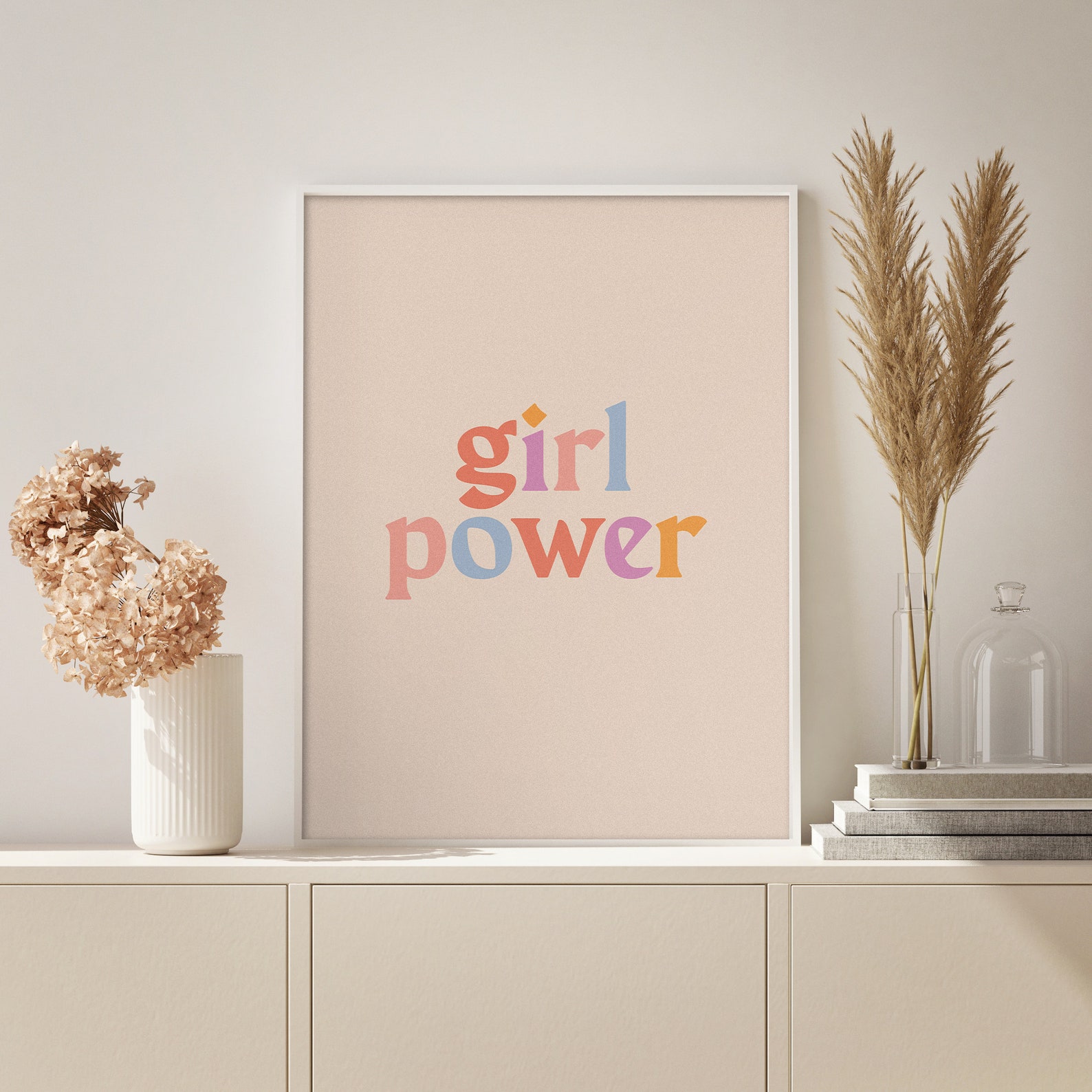 Girl Power Print Girl Power Poster Grl Pwr Poster Modern - Etsy