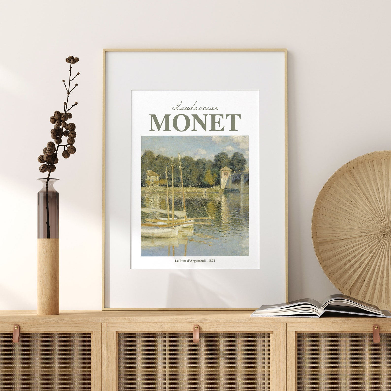 Claude Monet Exhibition Poster, Monet Painting, Printable Wall Art ...