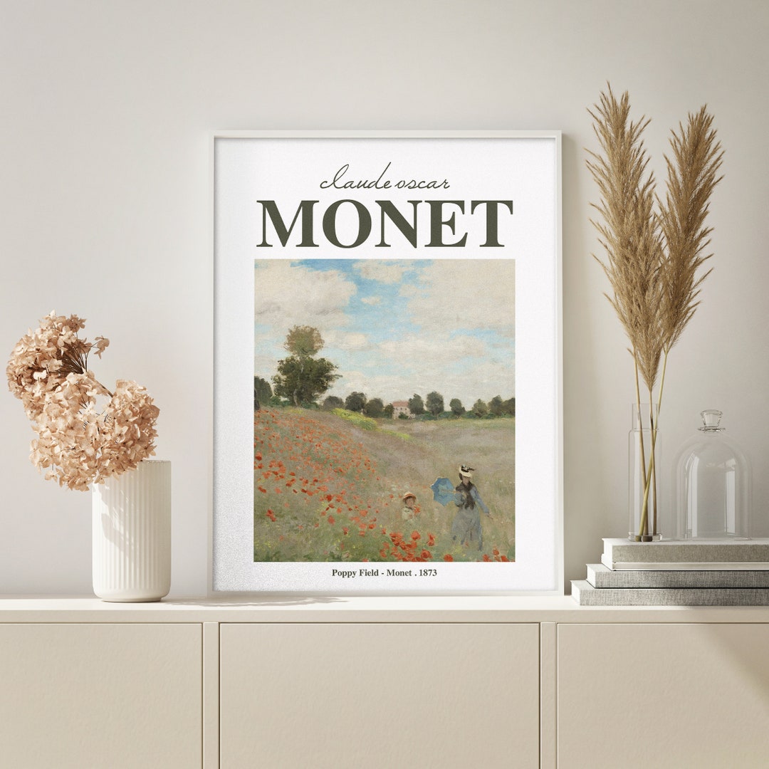 Claude Monet Exhibition Poster, Monet Painting, Printable Wall Art ...