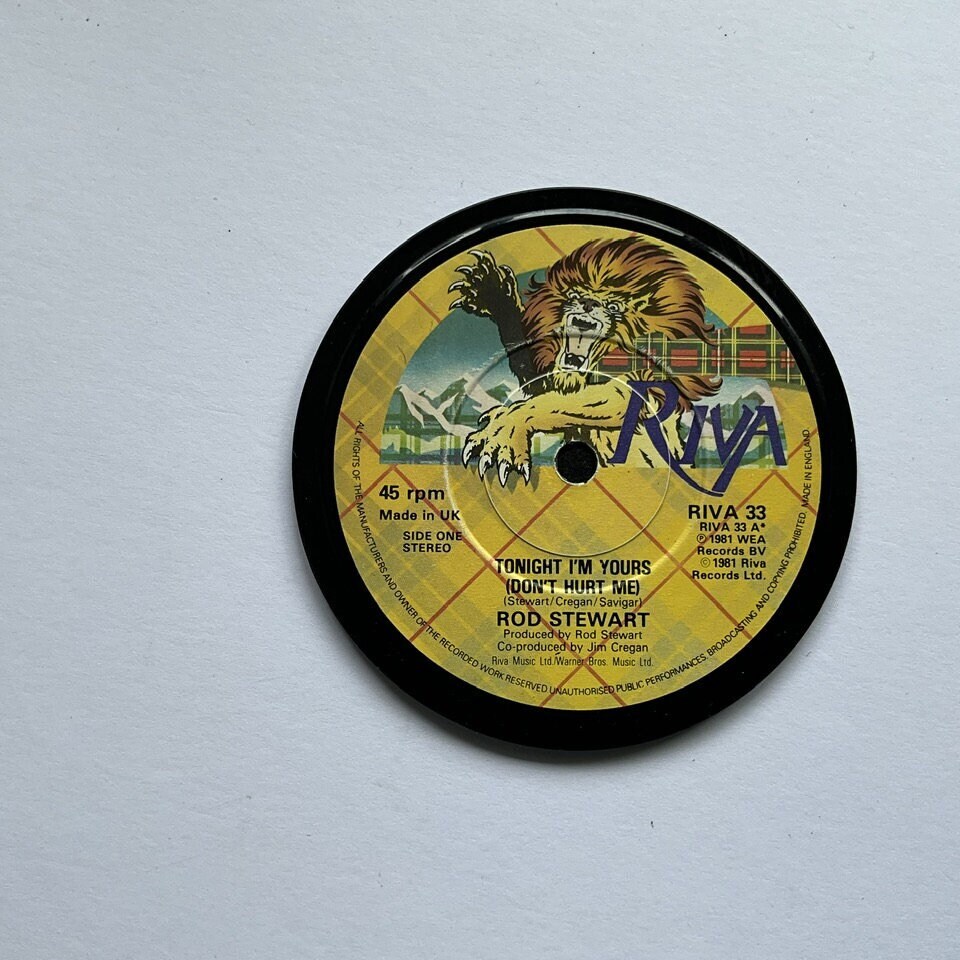 4 Rod Stewart Retro Vinyl Drinks Coasters Hand Crafted From Original ...