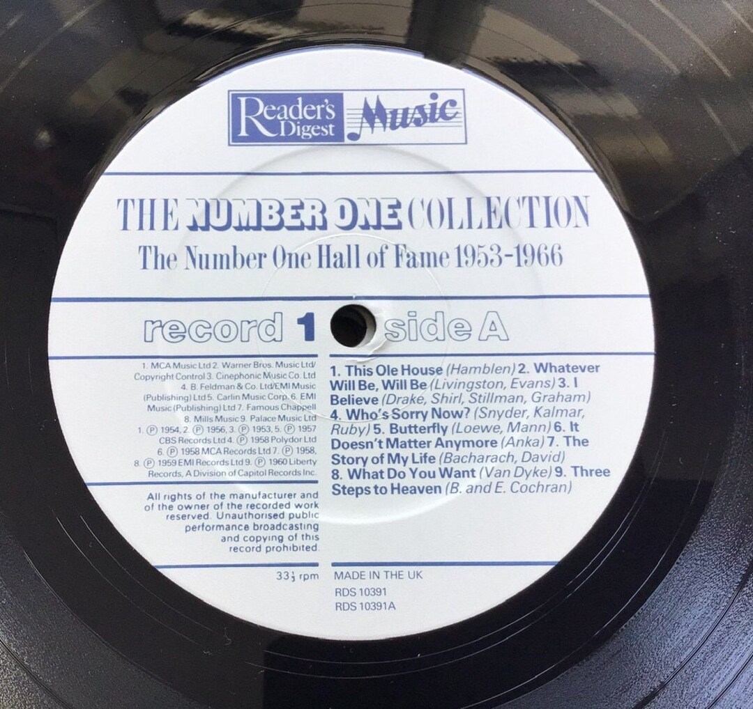 8 Matching Placemats, Hand Crafted From Original Vintage Retro Vinyl 12 ...