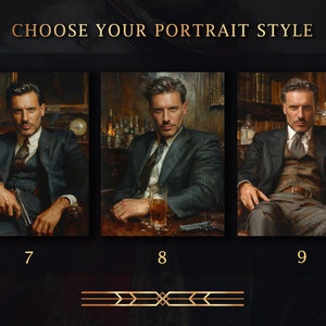 Custom Mafia Boss Portrait From Photo, Personalized Portrait of ...