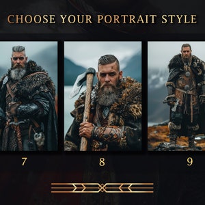 Custom Viking Warrior Portrait From Photo (digital Download) - Etsy