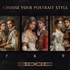 Custom Royal Couple Portrait: Personalized King and Queen Gift (digital ...