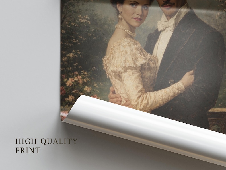 Custom Victorian Portrait From Your Photo: Custom Oil Painting Style ...