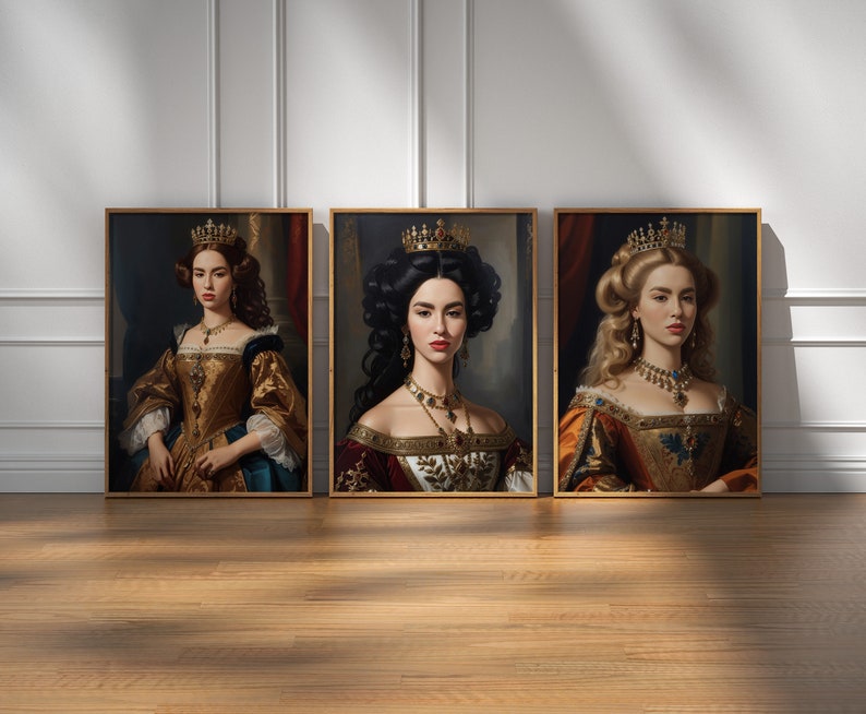 Personalized Queen Royal Portrait From Photo Renaissance - Etsy