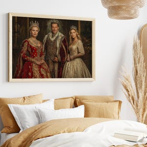 Custom Royal Portrait: Personalized Family Wall Art (digital Download ...