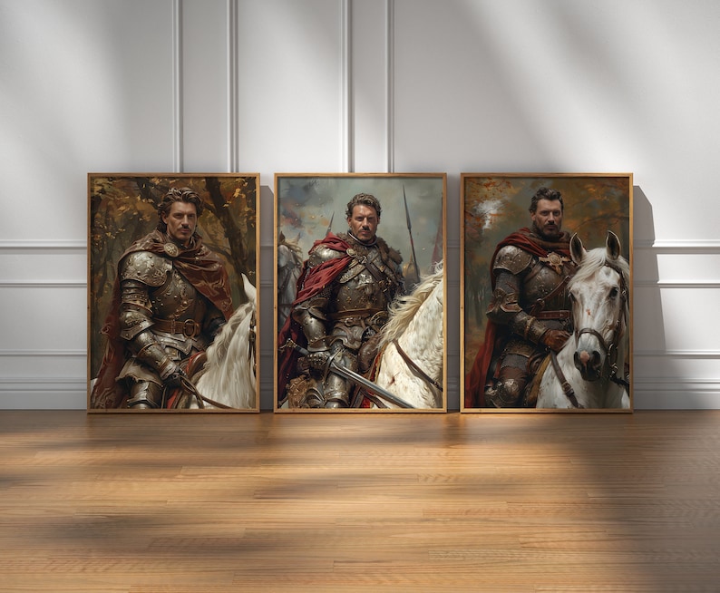 Custom Knight Portrait From Photo: Personalized Royal Gift (digital ...