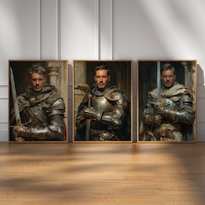 Custom Knight Portrait From Photo, Personalized Gift (digital Download ...