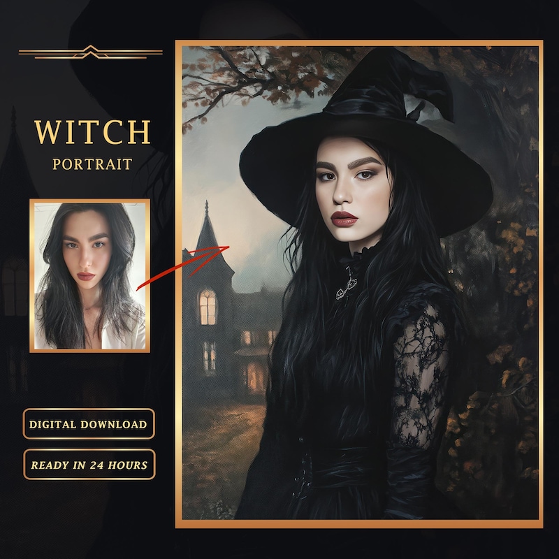 Witch Portrait - Etsy