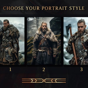 Custom Viking Warrior Portrait From Photo (digital Download) - Etsy