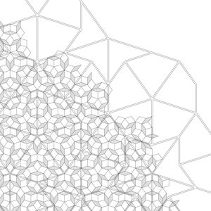 Penrose Tessellation Art Print, Algorithmic Geometry on Matte Paper - Etsy