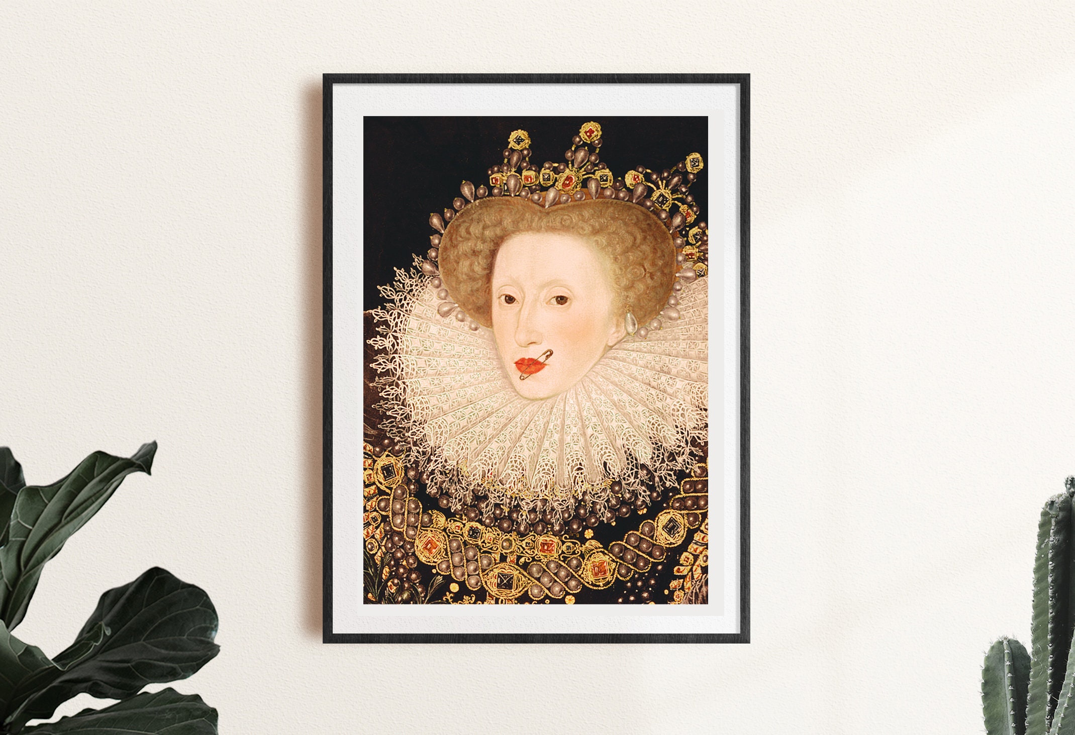 GLORIANA - Queen Elizabeth I Punk Oil Painting Print - Etsy UK
