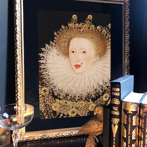 GLORIANA - Queen Elizabeth I Punk Oil Painting Print - Etsy UK