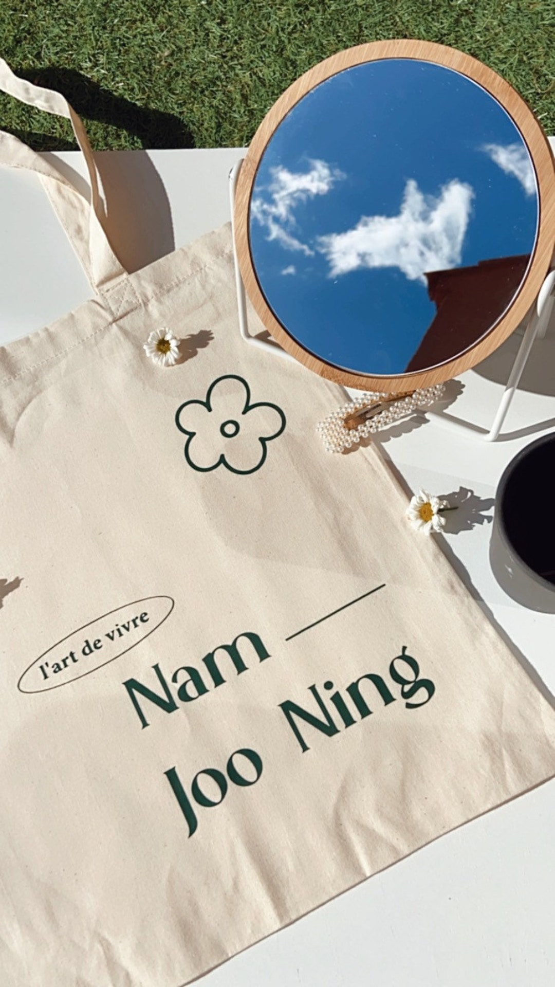 Namjooning Vert Foncé BTS Tote Bag 30cm X 40 Cm Poignées 70 Cm - Etsy